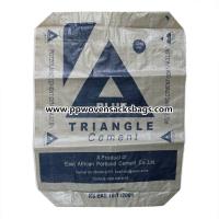 China Recycled Laminated PP Cement Packing Bags - 50kg Capacity with Tuck-in Valve - 85g/m² Weight for sale