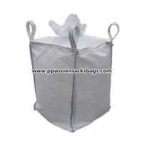 China OEM Tubular FIBC Bulk Bags - 37x37x47 Inch White Woven Polypropylene Jumbo Bags with 500-3000kg Capacity for sale