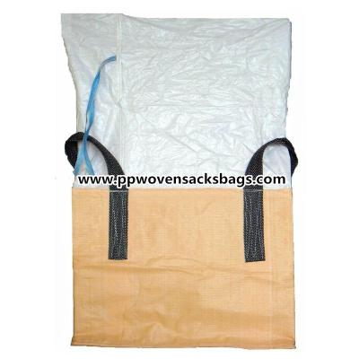 China Large Capacity Polypropylene FIBC Bulk Bags 37x37x47 Inches with 500-3000kg Load Capacity and 5:1 Safety Factor for sale