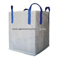 China 1 Ton PP Woven FIBC Bulk Bags 37x37x47 Inches with 5:1 Safety Factor for Chemical and Industrial Packaging for sale