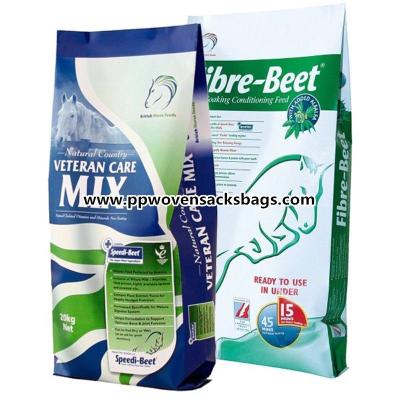 China BOPP Film Laminated PP Woven Horse Feed Bags - 50x84cm Size, 105g/m² Weight with Full Color Printing for sale