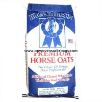 China Color Printing Laminated PP Woven Animal Feed Bags 102 g/m² 22x31 Inch with 8 Side Gussets for sale