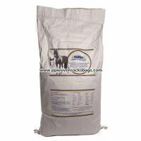 China BOPP Laminated PP Woven Horse Feed Bags 25-50kg Capacity 46g/m² Weight ISO 9001 Certified for sale