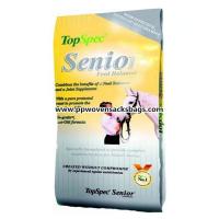 China Multi-color Printed BOPP Laminated Woven Polypropylene Horse Feed Sacks 48x76cm with 8-Color Printing for sale