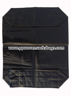 China Black PE Plastic Valve Sealed Bags for Activated Carbon - 25kg Capacity, 48x56x18cm Dimensions for sale