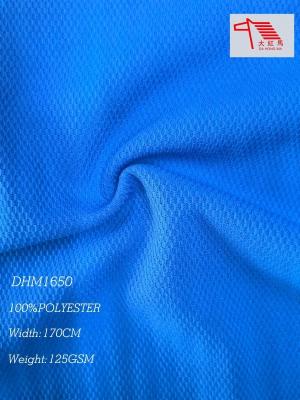 China 125GSM Polyester Birdseye Fabric Double Face Soccer Mesh Breathable Lightweight for Sportswear for sale