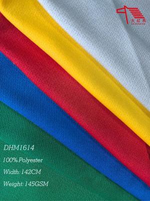 China 145GSM Polyester Mesh Fabric Breathable Lightweight Small Mesh Pattern for Sportswear for sale
