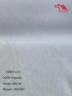 China Diagonal Interwoven 100% Polyester Knitted Fabric Quick Dry 165GSM for Sportswear for sale