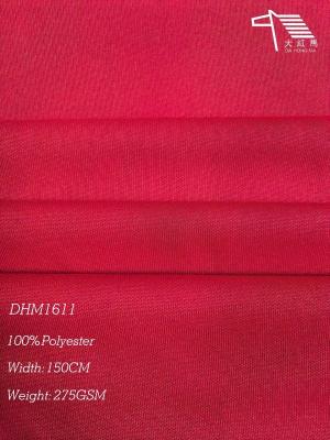 China 275GSM Poly Twill Fabric Heavy Weight Pique Knit Breathable Honeycomb Quick Drying for Jackets for sale