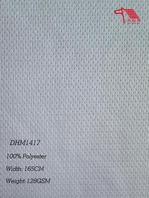 China Lightweight Weft Knit Mesh Fabric 128GSM Breathable 280-340 CFM for sale