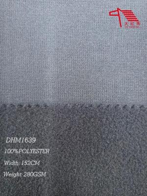 China Single Brush Single Shake Polar Fleece Fabric 280GSM for Soft Warm Winter Apparel for sale