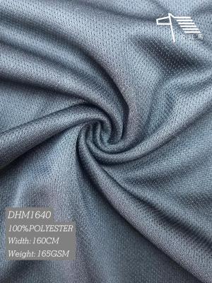 China 165GSM Moisture Wicking Fabric Polyester Mesh Breathable Lightweight for Sportswear for sale