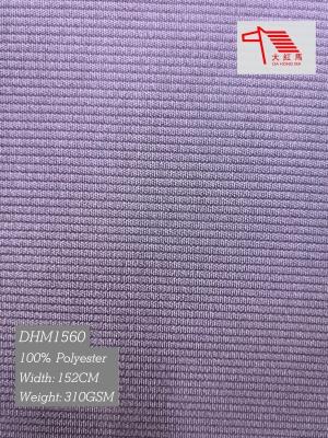 China 310GSM 100% Polyester Knitted Fabric Heavy Weight Double Knit Moisture Wicking for Sportswear for sale