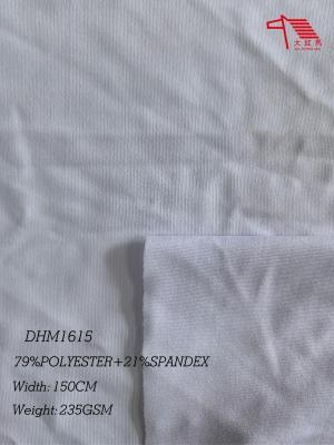 China 79/21 Polyester Spandex Plain Cloth High Recovery 235GSM for Sportswear for sale