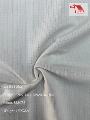 China 130GSM Polyester Spandex Fabric Butterfly V Mesh 4 Way Stretch for Sportswear for sale