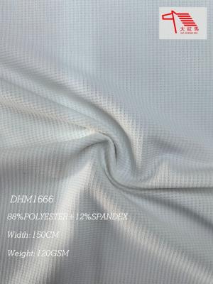 China 120GSM Polyester Spandex Fabric Gingham Plaid Knit 4 Way Stretch Lightweight for Sportswear for sale