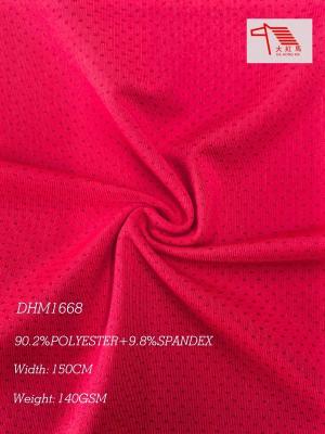 China 140GSM Polyester Spandex Fabric Lightweight Butterfly Mesh 4 Way Stretch for Sportswear for sale