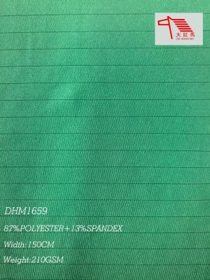 China 210GSM Polyester Spandex 4 Way Stretch Fabric Horizontal Stripe for Activewear Apparel for sale