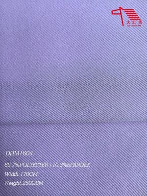 China Twill Polyester Spandex Fabric 4 Way Stretch Moisture Wicking Wind Resistant 250GSM for Sportswear for sale