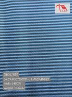 China 140GSM Cationic Polyester Spandex Fabric Permanent Two Tone Stripes Moisture Wicking 4 Way Stretch for sale