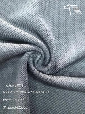 China 240GSM Birdseye Knit Fabric Moisture Wicking 93% Polyester 7% Spandex for Sportswear for sale
