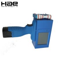 China Blue Touch Screen Handheld Inkjet Printer For Carton Mark Batch Coding Lot Number for sale