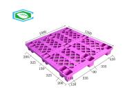 China Ventilated Deck Lightweight Plastic Pallets , 18 Feet Plastic Floor Pallet Injection Molded for sale