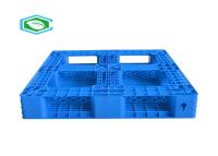 China Static 4 Ton Reinforced Plastic Pallets 4 Way Forklift Entry Double Sides Stacking for sale