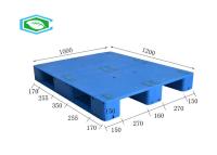 China Virgin HDPE Single Faced Pallets Euro Standard Size Maintenance Free 15 KG for sale