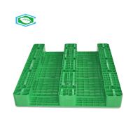 China 3 Skid Runners Steel Reinforced Plastic Pallets Four Way Selective Rack High Impact Strength for sale