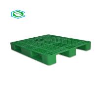China 3 Skid Runners Steel Reinforced Plastic Pallets Four Way Selective Rack High Impact Strength for sale