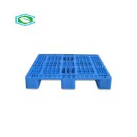 China 3 Skid Runners Steel Reinforced Plastic Pallets Four Way Selective Rack High Impact Strength for sale