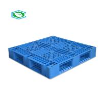 China 1111 Blocks Grid Plastic Standard Pallets Blue Color Moisture Proof Logistics Usage for sale