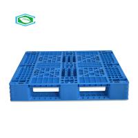 China 1111 Blocks Grid Plastic Standard Pallets Blue Color Moisture Proof Logistics Usage for sale