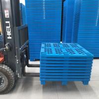 China 1210 Reusable Plastic Pallets Steel Tube Reinforced Anti UV Long Using Life Single Face for sale