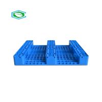 China PP Material Plastic Shipping Pallets Blue Color Full Perimeter Clip Cost Effective Carrier for sale