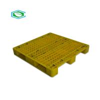 China Logistic Plastic Standard Pallets 1200 x 1000 Reinforced Steel Tubes Single Injection Molded for sale