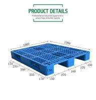 China 1300x1100 Blue Plastic Pallets , Plastic Shipping Pallets Chemical Resistant Maintenance Free for sale