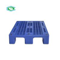 China Rackable 4 Way Reusable Plastic Pallets Single Faced 2 Ton Static Load Capacity for sale