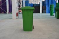 China Green 50 Gallon Recycle Bin , Plastic Outdoor Trash Cans Elegant Appearance for sale