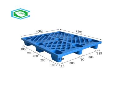 China 1200*1000*140mm Single Faced Plastic Pallet Heavy Duty Durable Euro Mesh Nine Feet for sale