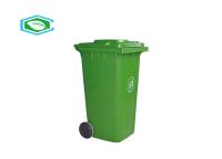 China HDPE 120 Liter Heavy Duty Recycling Plastic Dust Bin For Outdoor With Two Wheels for sale