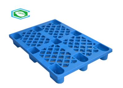 China Recycled Stackable Plastic Pallets Nine Feet Colored 4 Way Block With Mesh Form for sale