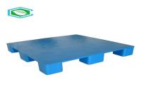 China Blue Color Rectangle Euro Lightweight Plastic Pallets With Smooth Surface for sale