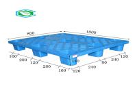 China 9 Feet Mesh Surface Plastic Shipping Pallets Nestable For Cargo Transport for sale
