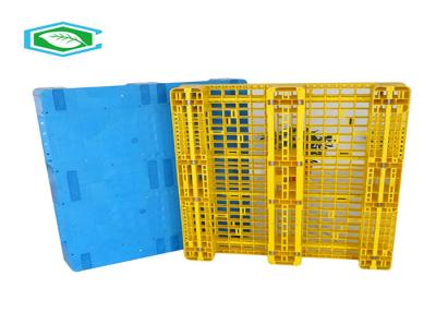 China Rackable Single Faced Pallets Heavy Duty Nestable Pallets With 8 Steel Tubes for sale