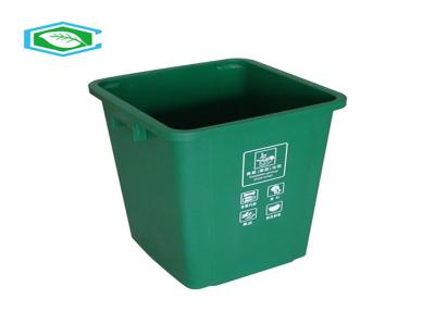 China 100 Liter Standing Rectangle 20 Gallon Trash Can Eco Friendly Plastic Waste Container for sale