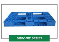 China Large Heavy Duty Polyethylene Industrial Rackable Plastic Pallets 4 Way Fork Lifts Use for sale