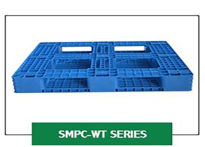 China Large Heavy Duty Polyethylene Industrial Rackable Plastic Pallets 4 Way Fork Lifts Use for sale