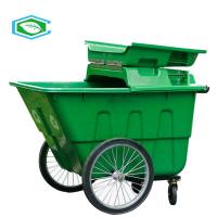 China 50 Gallon Large Scale Sanitation Trash Can High-capacity Roughneck Wheeled Garbage Can for sale
